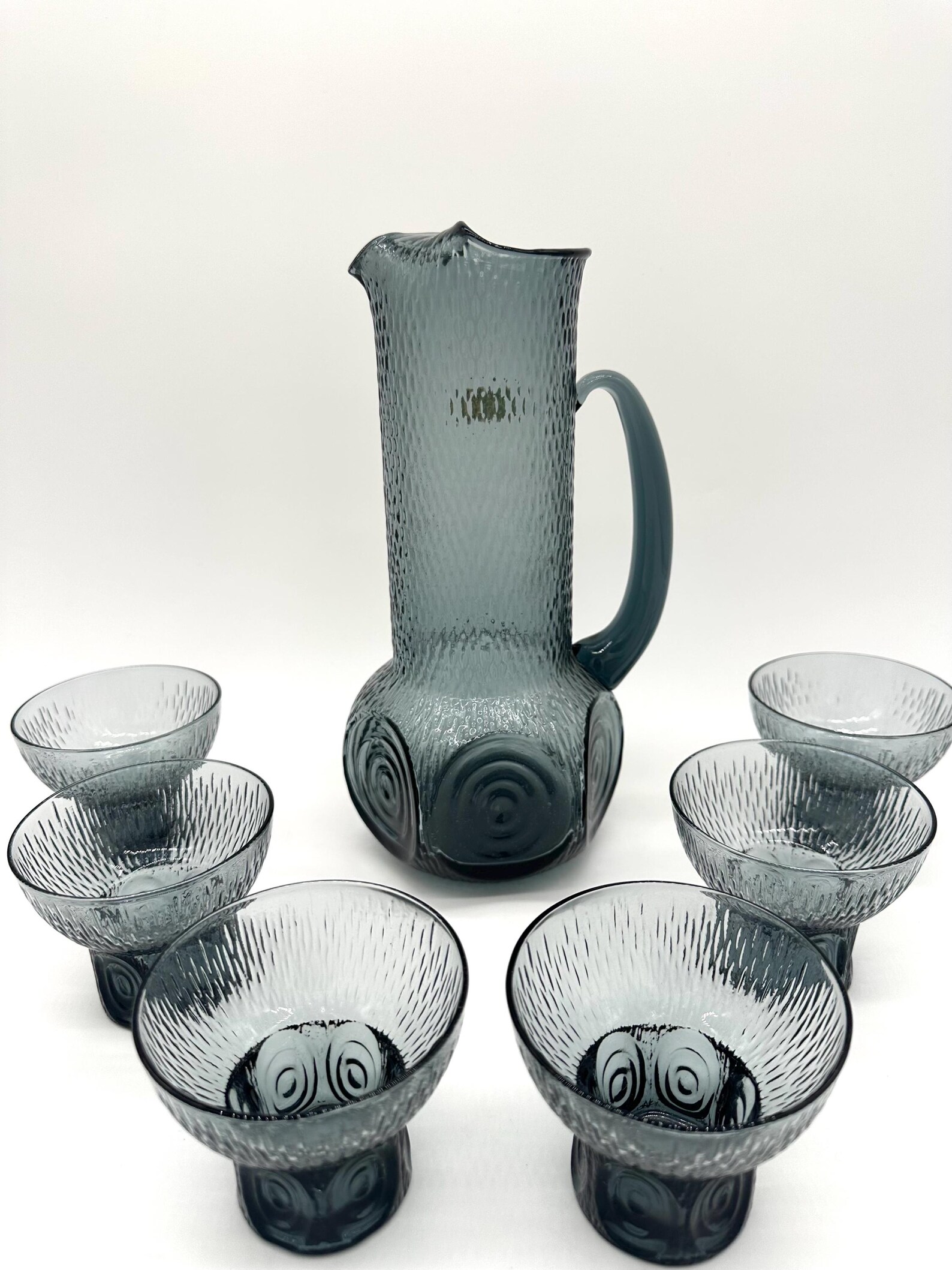 Rare and Desirable Morgantown Glass Stratford Line #2008 Martini Set W ...