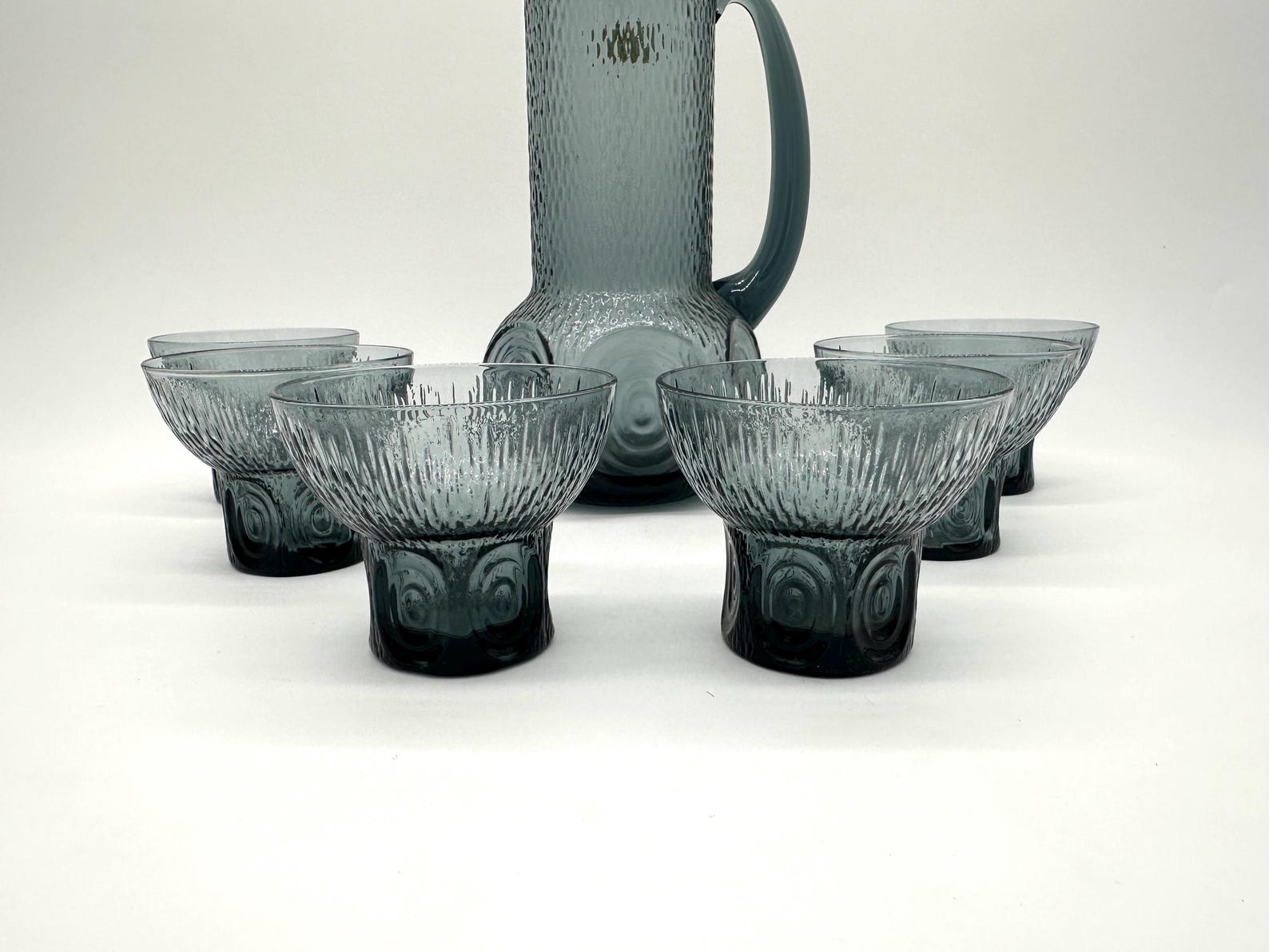 Rare and Desirable Morgantown Glass Stratford Line #2008 Martini Set W ...