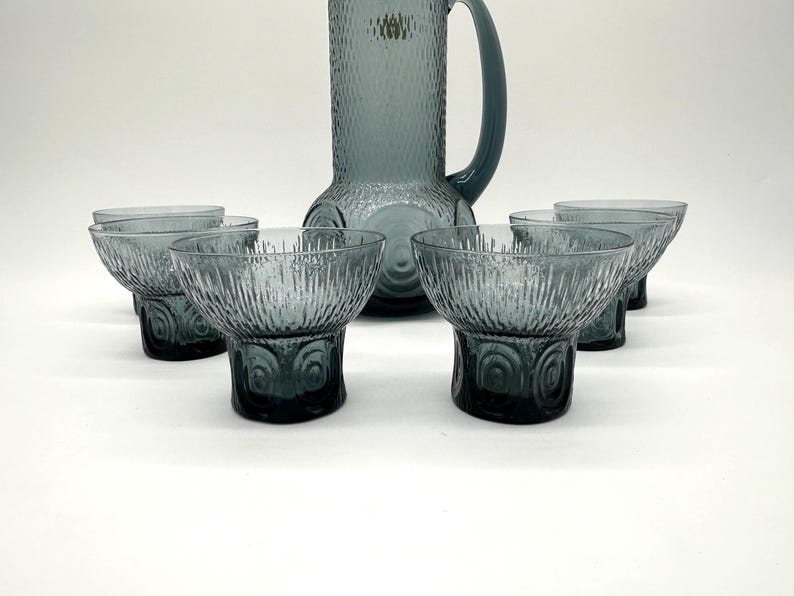 Rare and Desirable Morgantown Glass Stratford Line #2008 Martini Set W ...