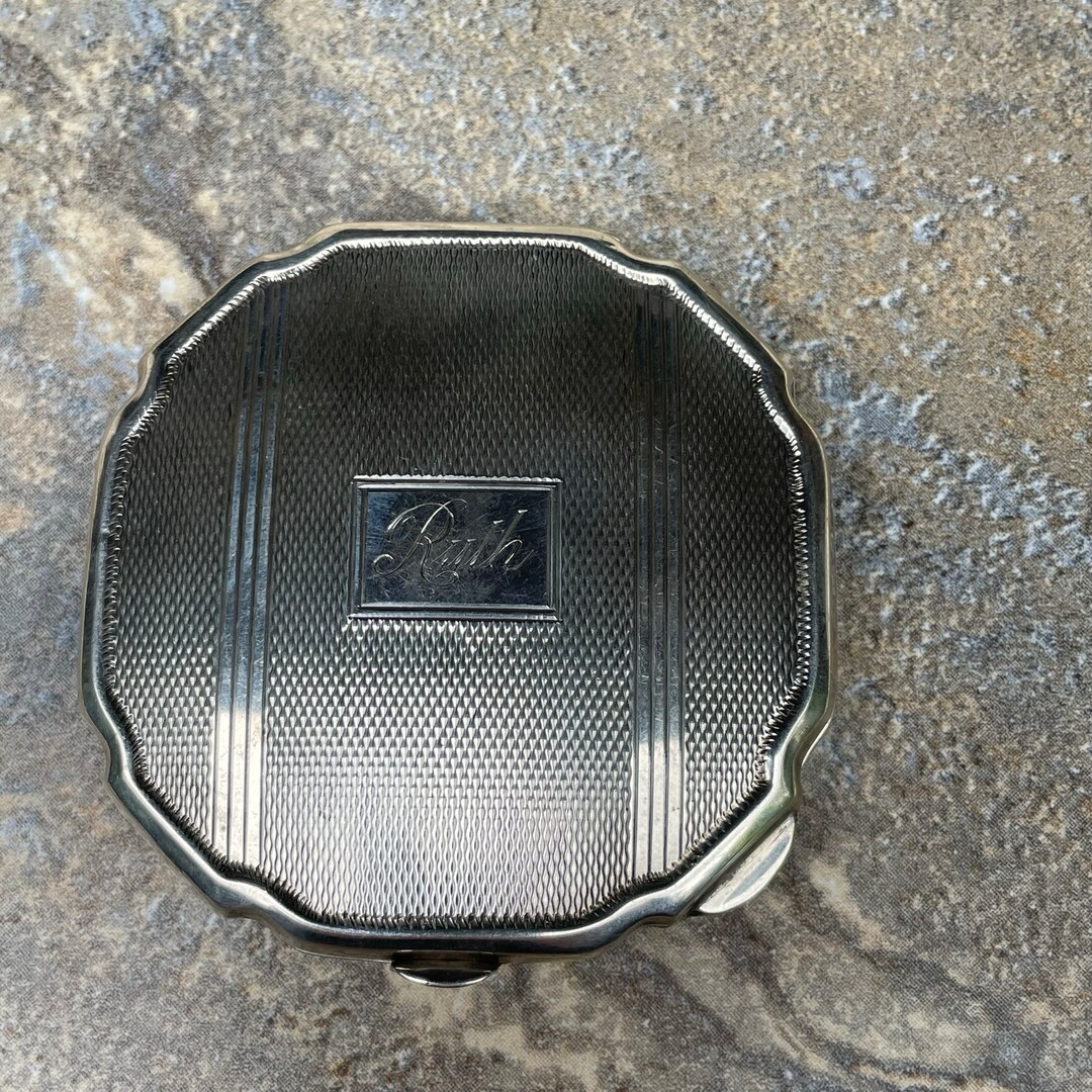 Sterling Silver Compact, Vintage Gift, Collectible - Etsy