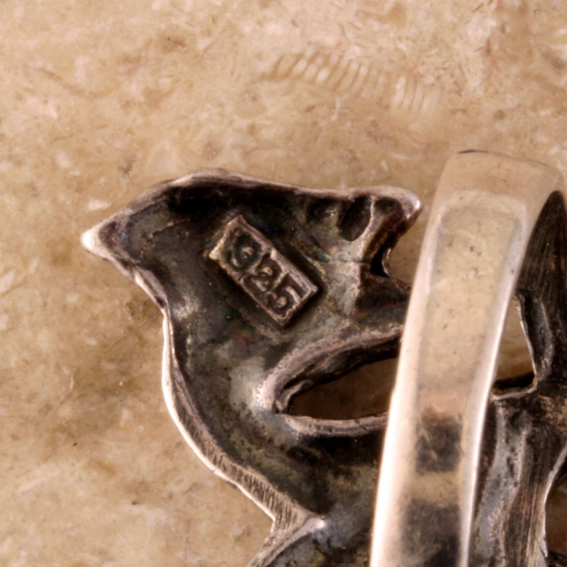 SNAKE RING Sterling Silver King Cobra Snake Ring Size 8 1/4 - Etsy