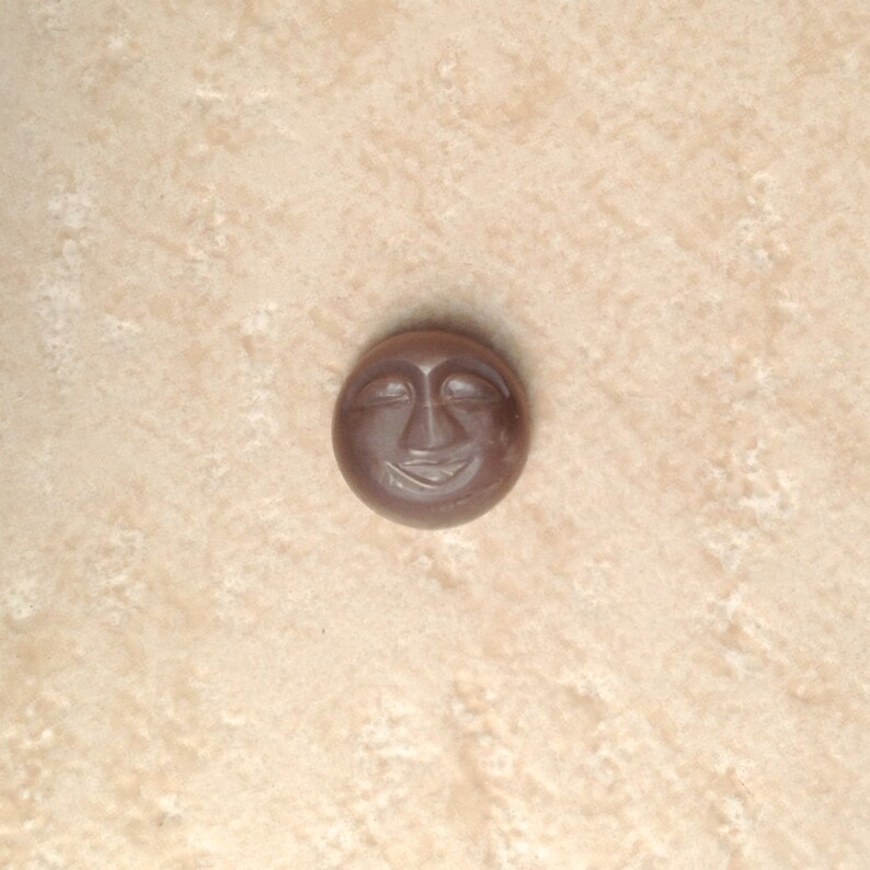 Carved Moonstone SMILING MOON FACE Genuine Moonstone | Etsy