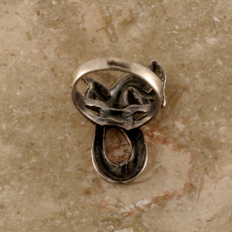 SNAKE RING Sterling Silver King Cobra Snake Ring Size 8 1/4 - Etsy