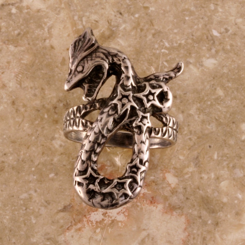 SNAKE RING Sterling Silver King Cobra Snake Ring Size 8 1/4 - Etsy