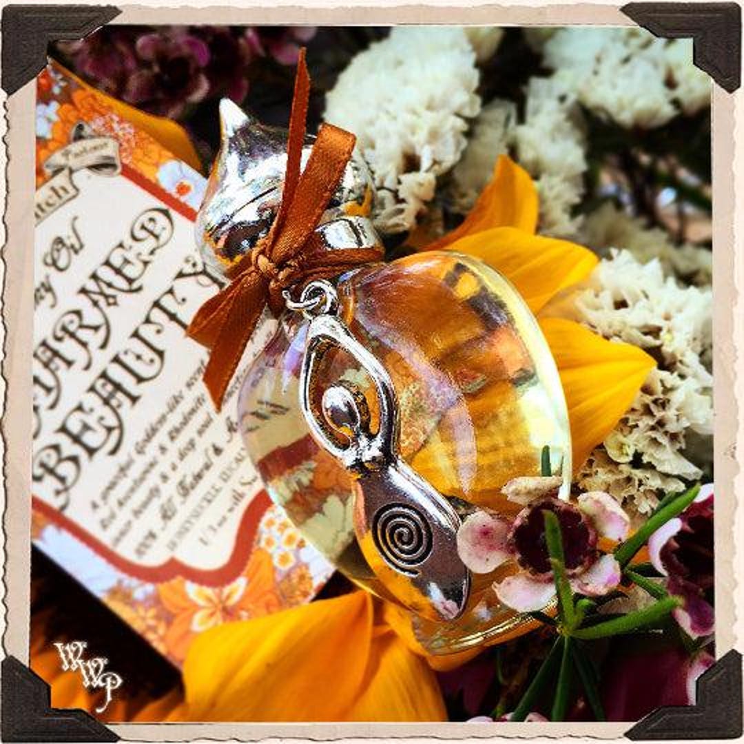 CHARMED BEAUTY. All Natural Alchemy Oil Potion 1/3oz. for Goddess Energy & Connection to Life ...