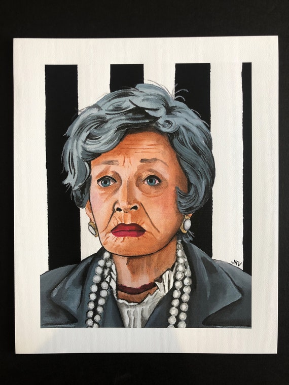 Sylvia Sidney as Juno in Beetlejuice / Fine Art Print | Etsy