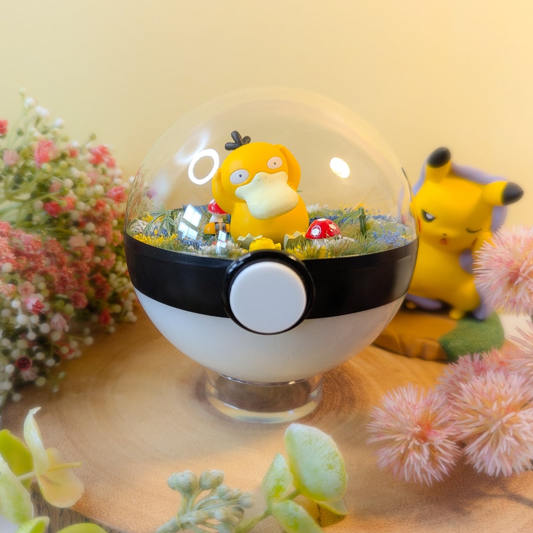 Psyduck Pokemon Terrarium Pokeball Diorama - Etsy