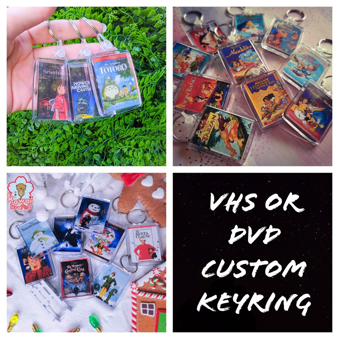 CUSTOM DVD or VHS Cover Acrylic Keyring - Etsy