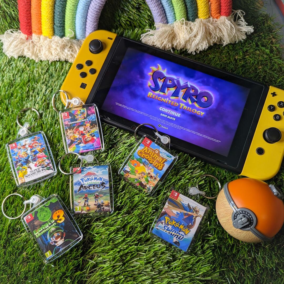 Custom - Switch Game Cover Acrylic Keyring - Etsy