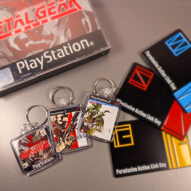 Metal Gear Keychain - Etsy