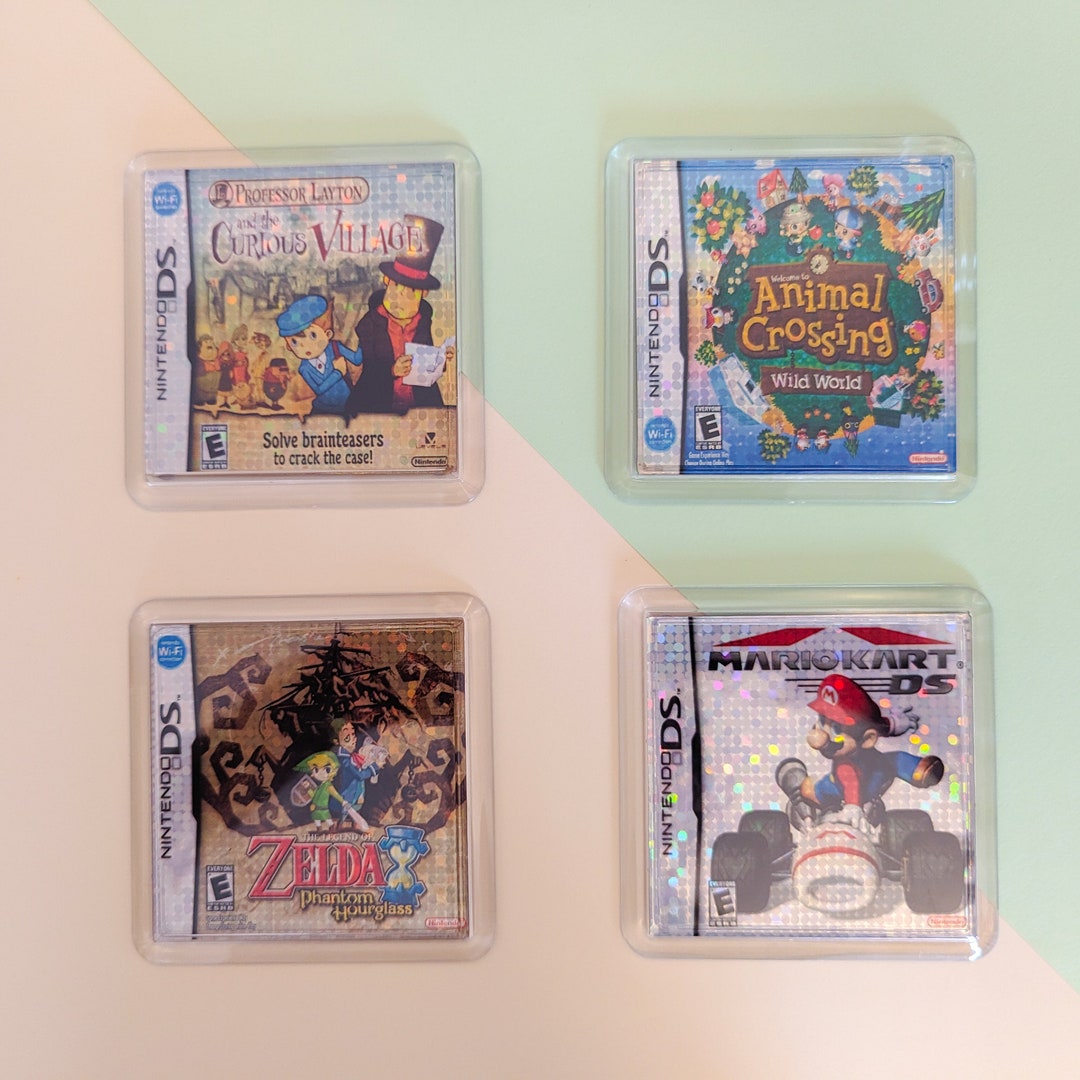 SET OF 4 Nintendo DS Holographic Album Cover Coasters Acrylic Plastic ...
