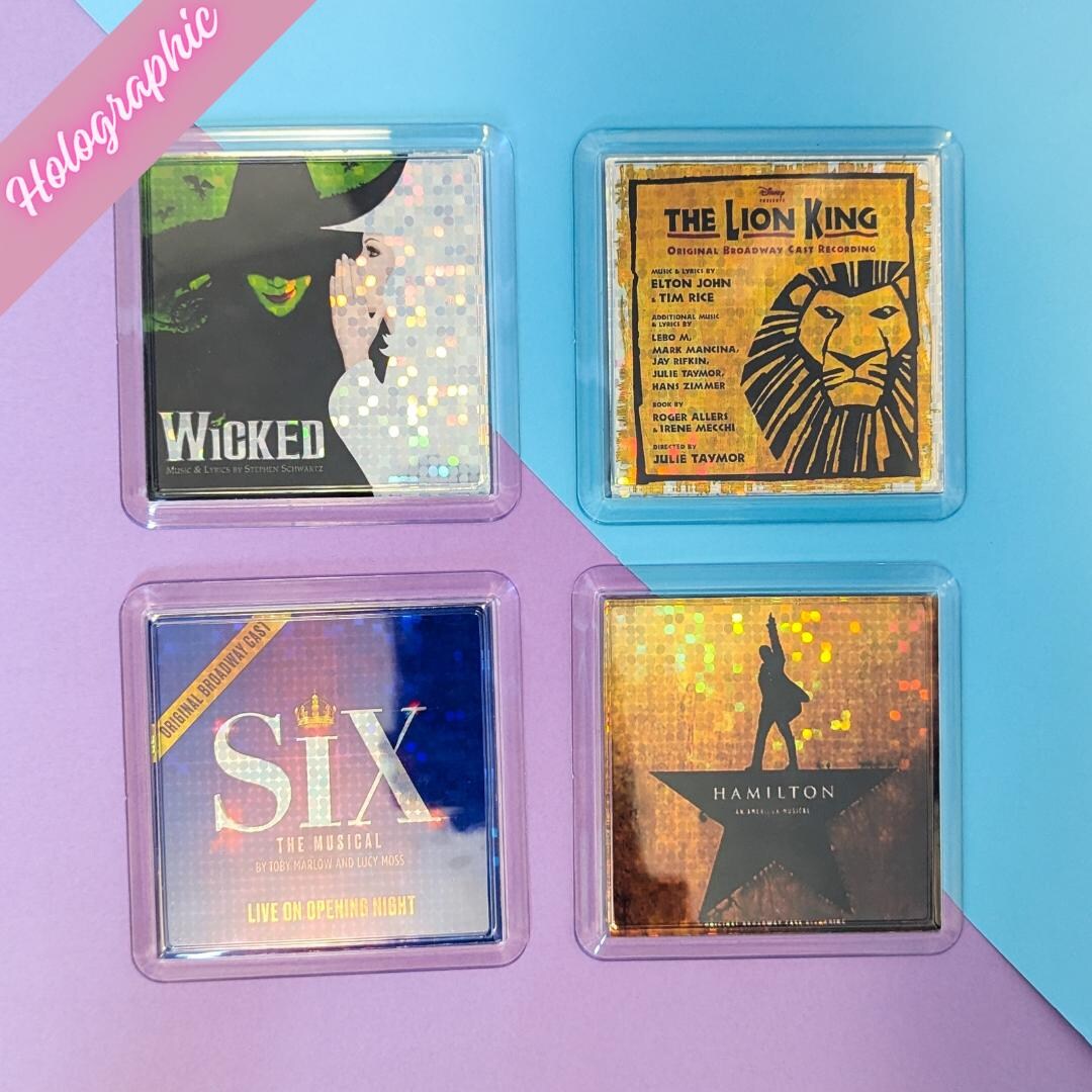 Custom - Musical Theatre Album Cover Holographic Album Cover Coasters ...