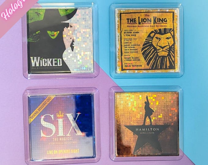 Custom - Musical Theatre Album Cover Holographic Album Cover Coasters ...