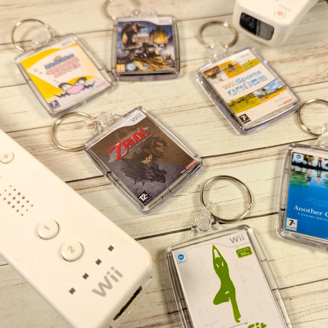 Custom Wii Nintendo Retro Game Cover Acrylic Keyring - Etsy