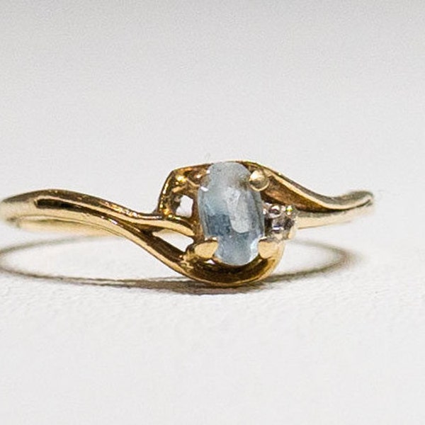 Diamond Chip Ring - Etsy