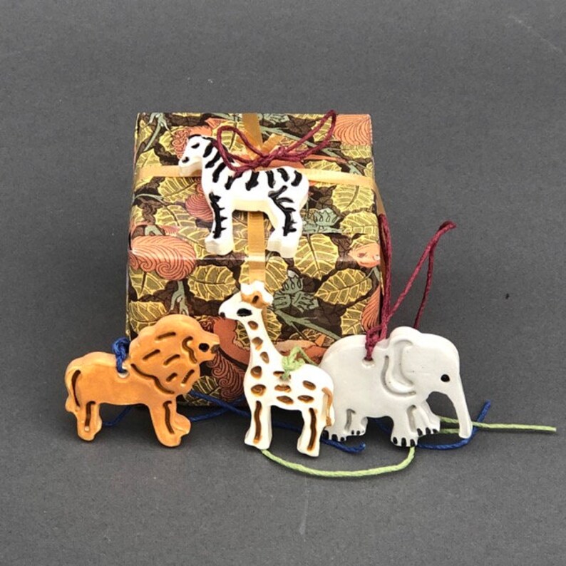 Gift Tie Ons in Animal Cracker Shapes - Etsy