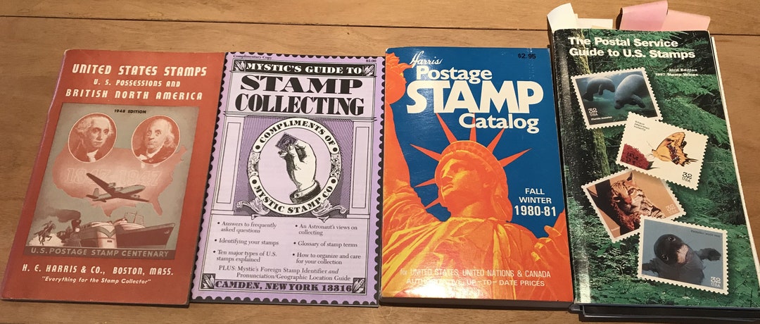 Vintage Stamp Collecting Books Set of Four - Etsy