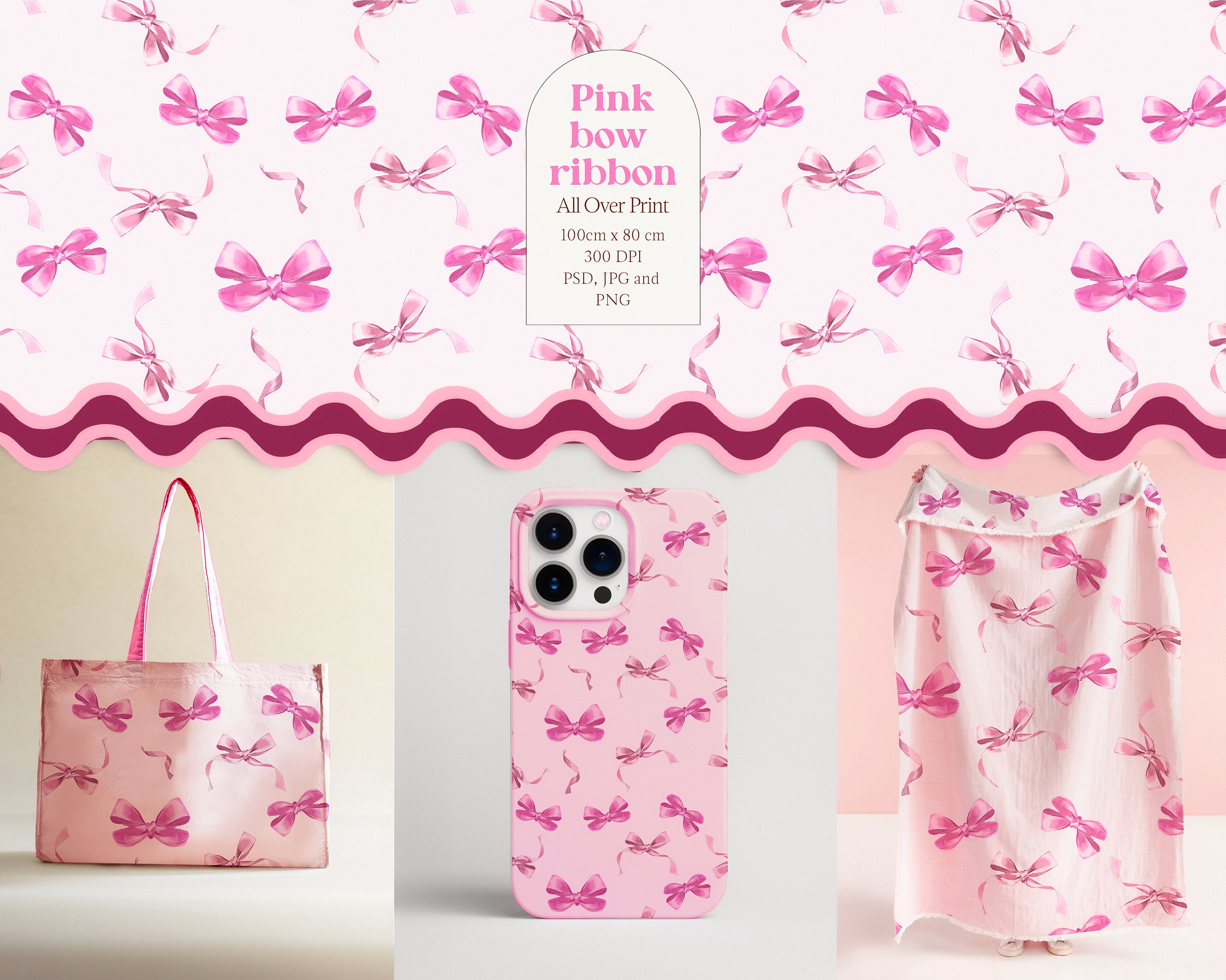 Girly Digital Paper Collection Coquette Digital Paper Girly Pattern ...