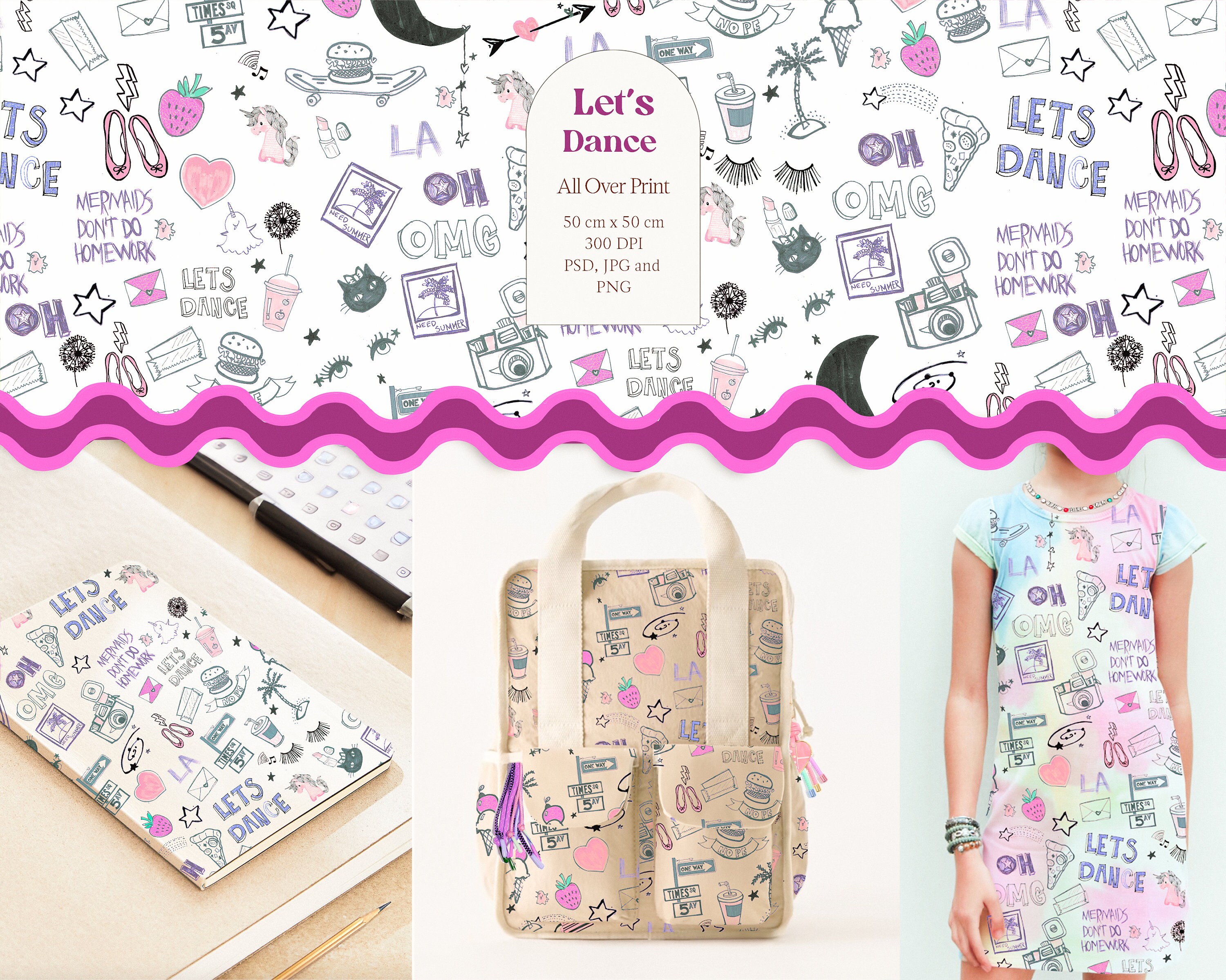 Girly Digital Paper Collection Coquette Digital Paper Girly Pattern ...