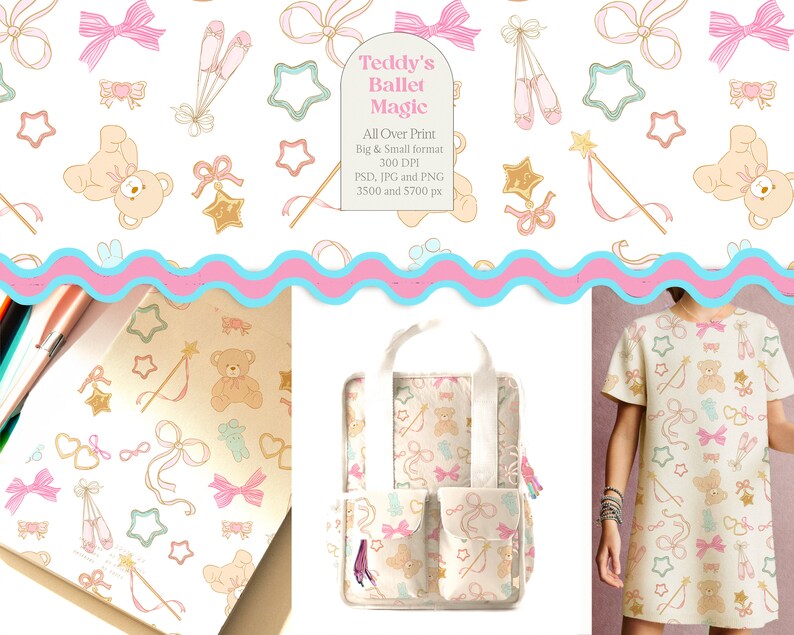 Girly Digital Paper Collection Coquette Digital Paper Girly Pattern ...