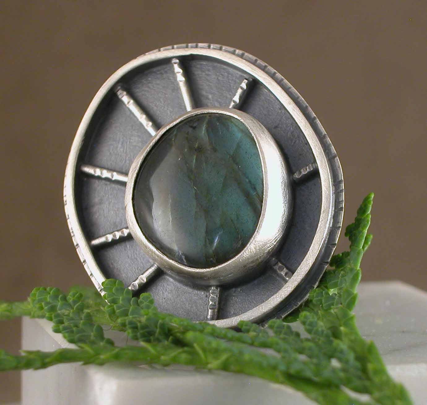 Sterling Silver Labradorite Ring One of a Kindhandmade by Michelle ...