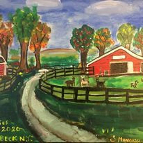 Folk Art Farm Animals