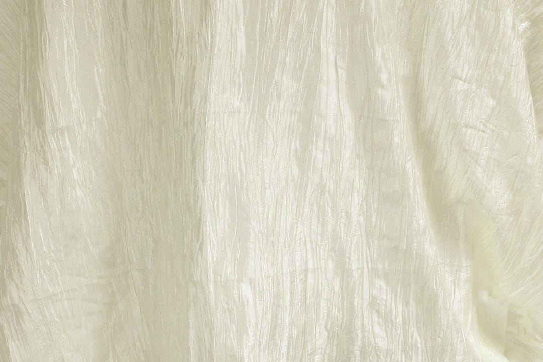 Fabric by the Yard - Crushed Taffeta - Ivory - Etsy