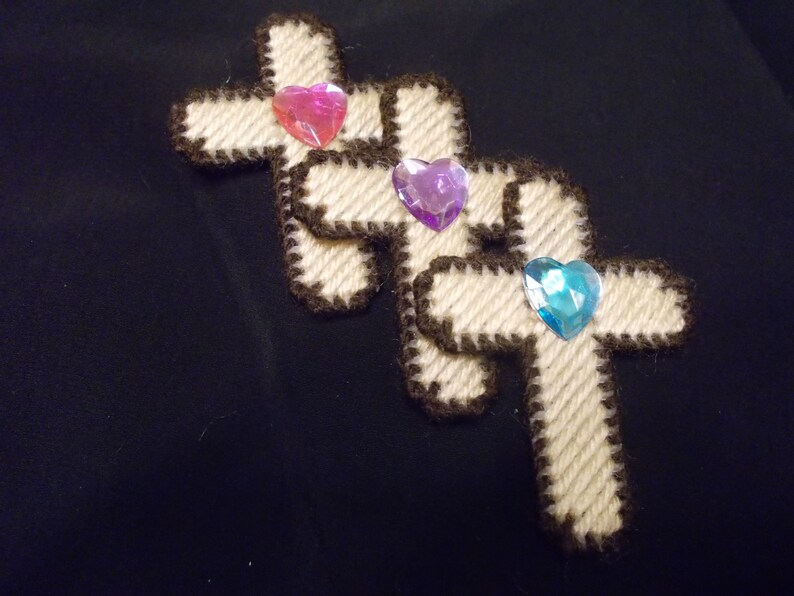 Plastic Canvas Cross Magnet - Etsy