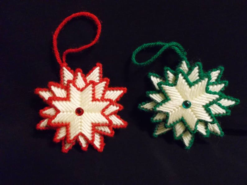 Plastic Canvas Layered Star Christmas Tree Ornament - Etsy