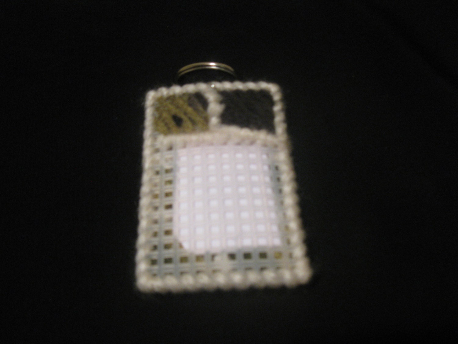 Plastic Canvas Cross in My Pocket Keychain Design 2 - Etsy