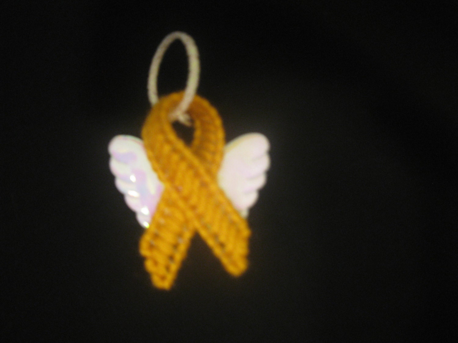 Plastic Canvas Cancer Awareness Angel Ornament - Etsy