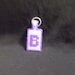 Plastic Canvas Monogram Keychain - Etsy