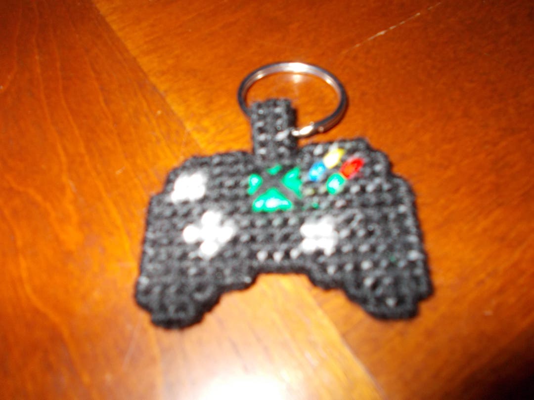 Plastic Canvas Game Controller Keyring - Etsy