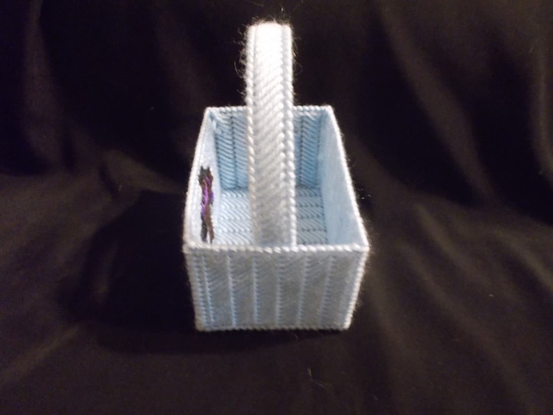 Plastic Canvas Easter Cross Basket - Etsy