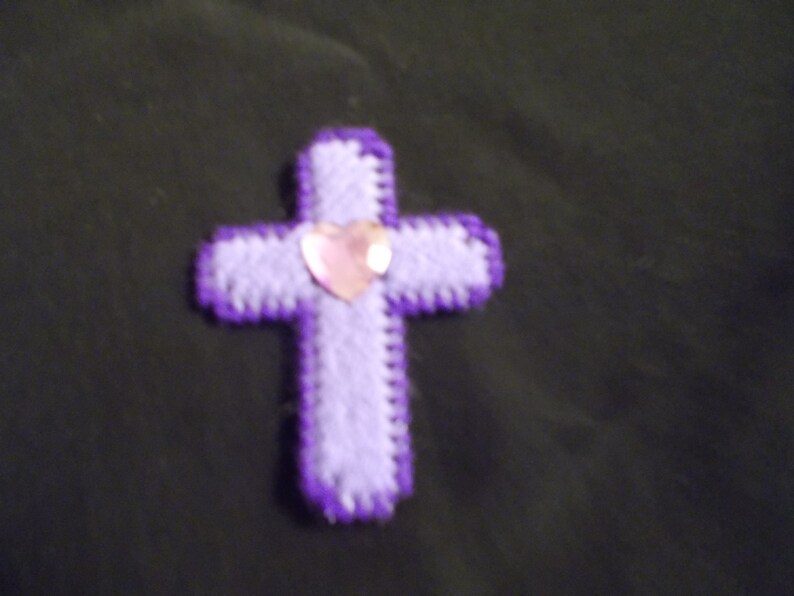 Plastic Canvas Cross Magnet - Etsy