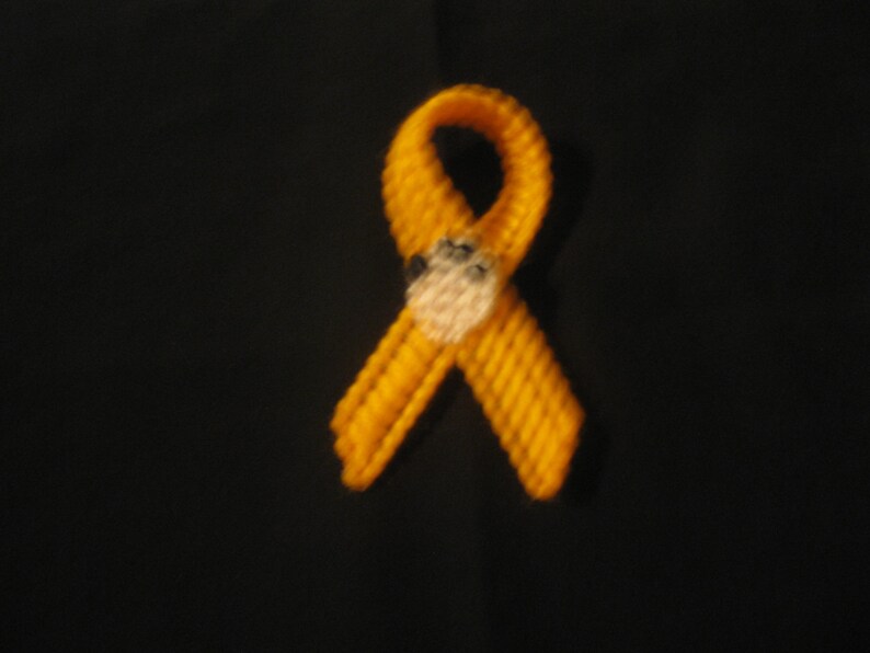 Plastic Canvas Humane Treatment of Animals Awareness Ribbon - Etsy