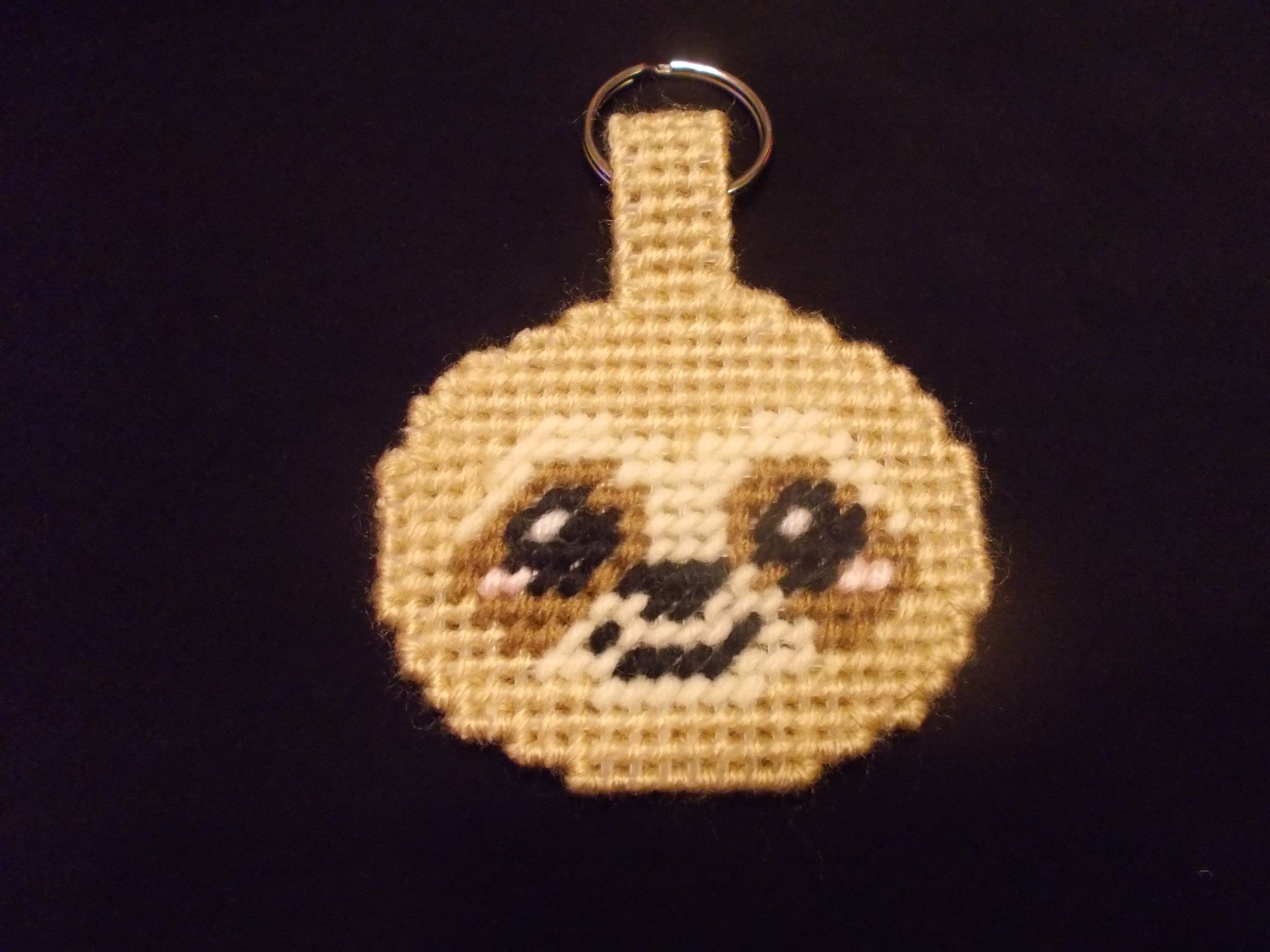 Plastic Canvas Sloth Keychain - Etsy