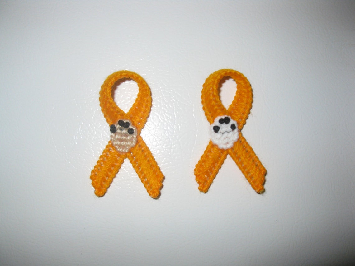 Plastic Canvas Humane Treatment of Animals Awareness Ribbon - Etsy