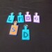 Plastic Canvas Monogram Keychain - Etsy