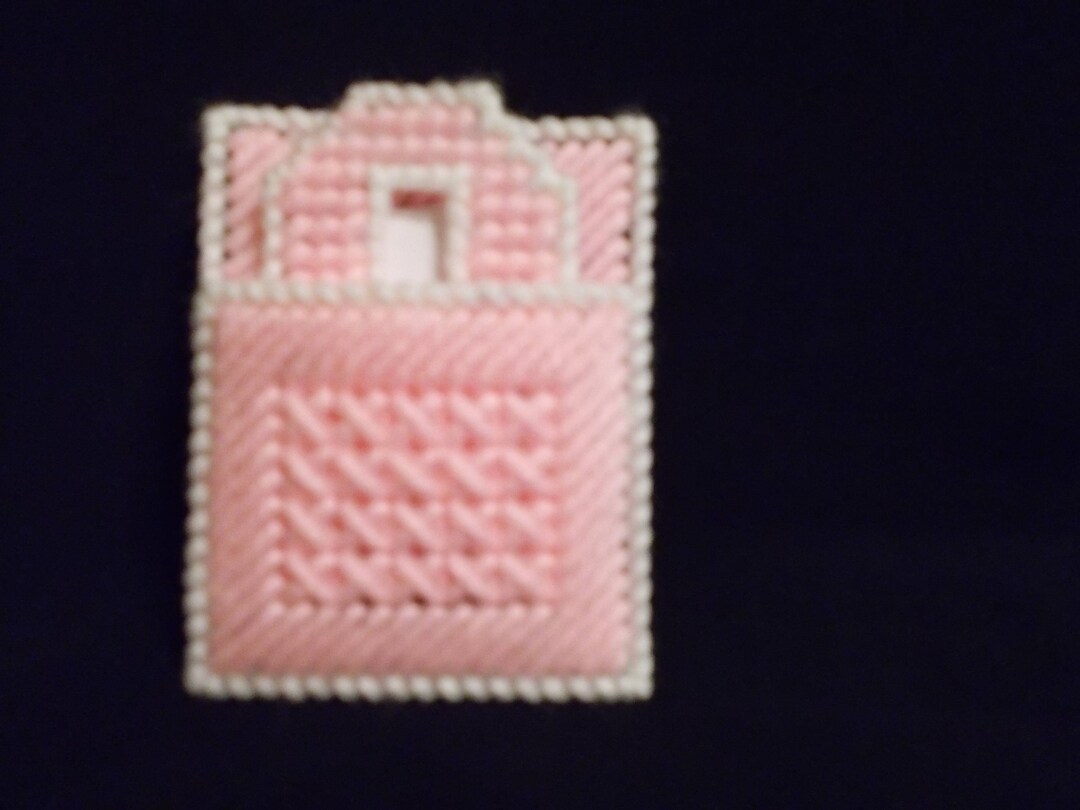 Plastic Canvas Pocket Cancer Awareness Ribbon - Etsy