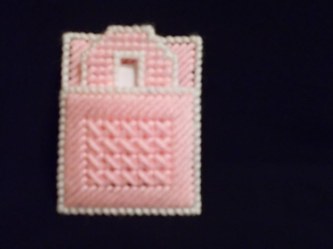Plastic Canvas Pocket Cancer Awareness Ribbon - Etsy