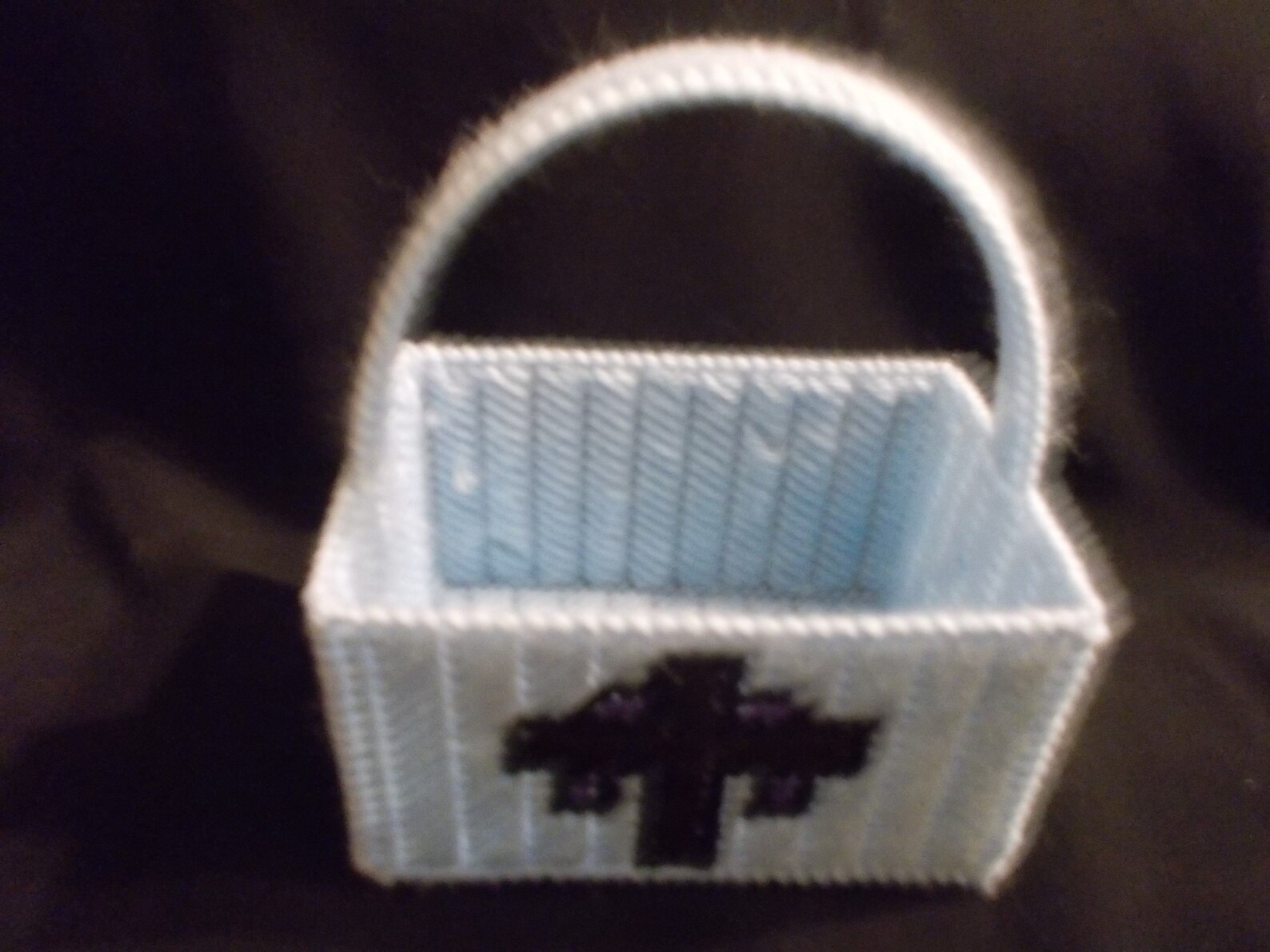 Plastic Canvas Easter Cross Basket - Etsy