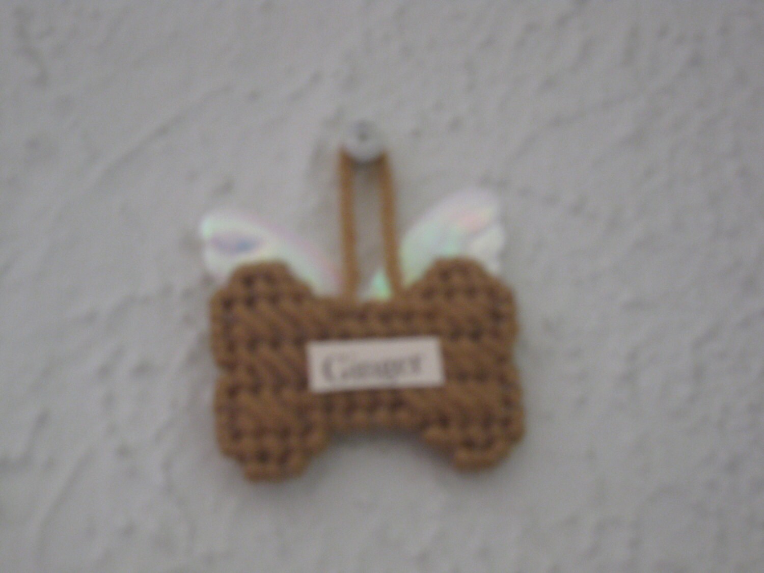 Plastic Canvas Personalized Remembrance Dog Bone Angel Ornament - Etsy