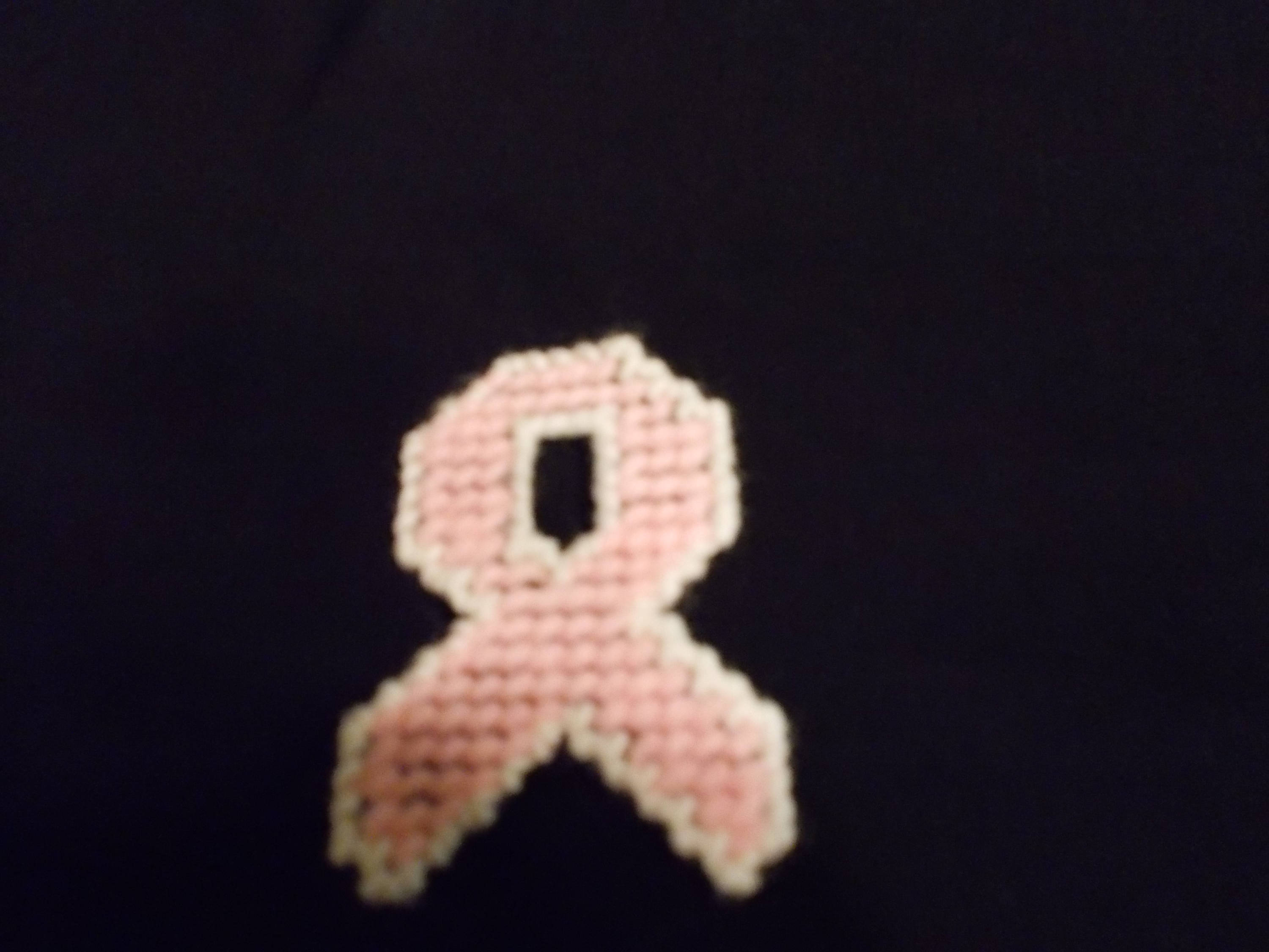Plastic Canvas Pocket Cancer Awareness Ribbon - Etsy