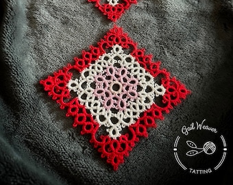 PDF Shuttle Tatting Square Pattern Doily 10 - Etsy