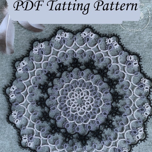 Tatting Pattern PDF Doily Yin Yang for Shuttle - Etsy