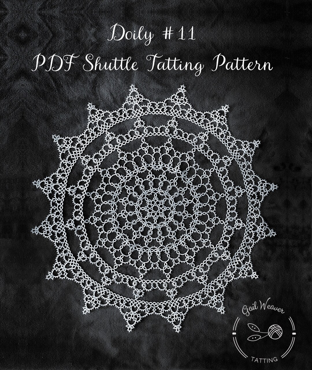 PDF Tatting Shuttle Pattern Doily#11 - Etsy