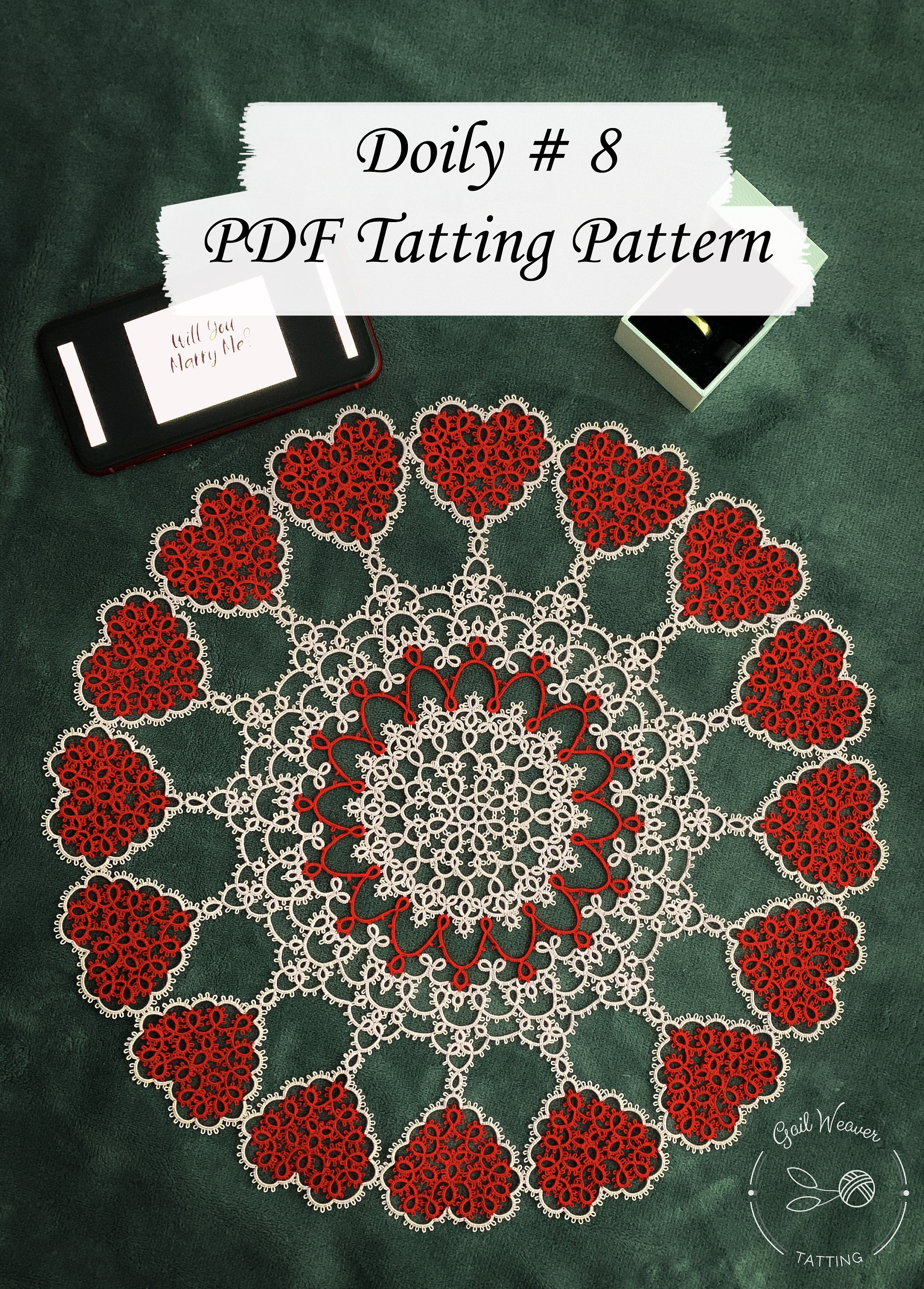 PDF Shuttle Tatting Pattern Doily#8, Frivolite - Etsy
