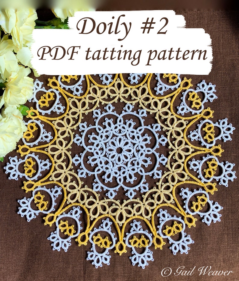 PDF Shuttle Tatting Pattern Doily 2 - Etsy