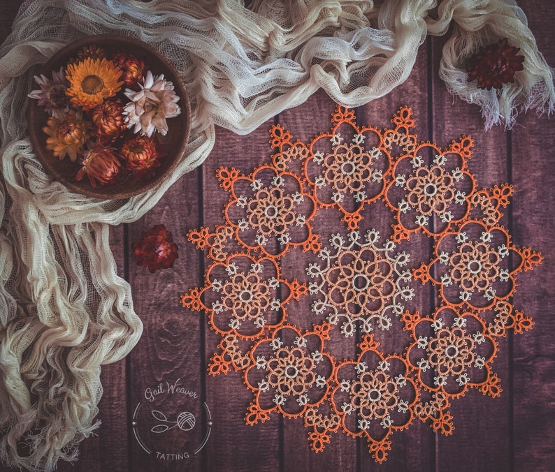 PDF Shuttle Tatting Pattern Doily 5 | Etsy